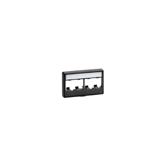 cffpl4bl | panduit furniture faceplate 4 port black aztecacompras