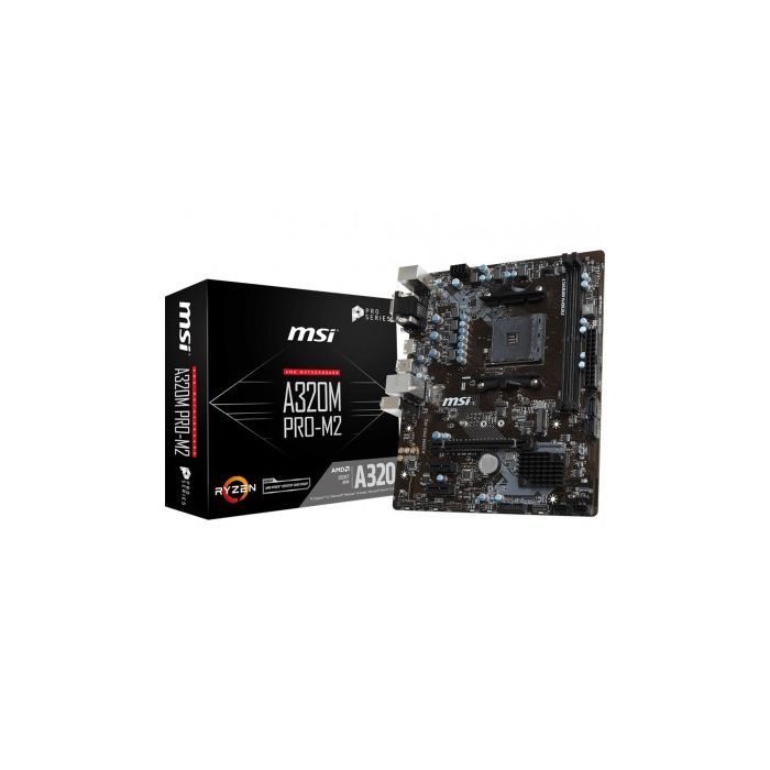 msi a320 pro-m2 | tarjeta madre - ddr4-sdram, 32 gb, amd, aztecacompras