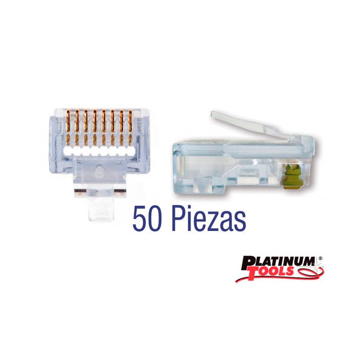 100010c | platinum tools conector ez-rj45 cat6 50pzas aztecacompras