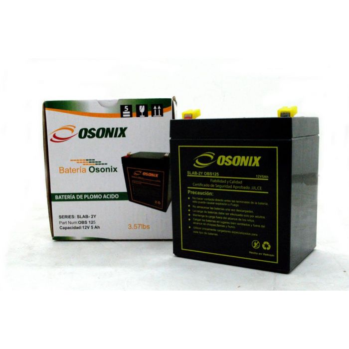obs125 | osonix bateria respaldo 12v 5a aztecacompras