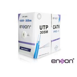 12263g305 | enson cable utp bobina cat6 pro-ii 305mts gris aztecacompras